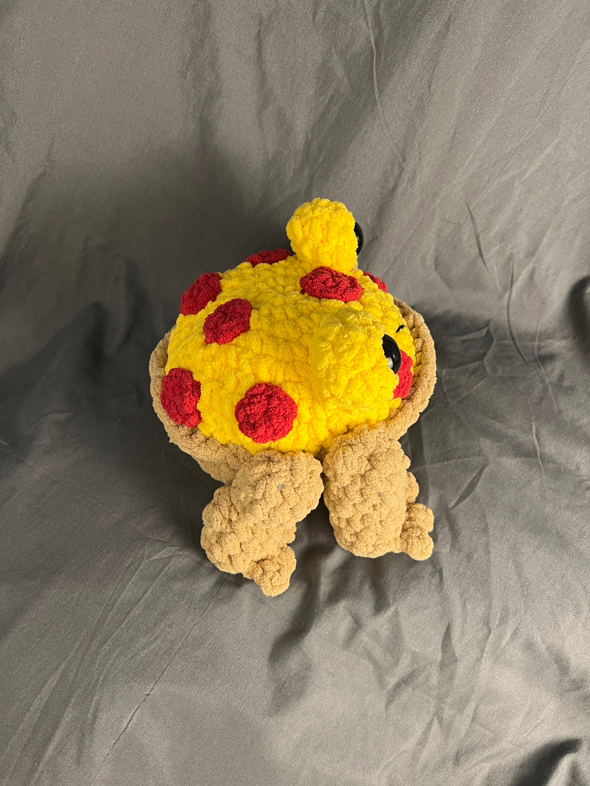 Pizza Toad/ Pizza Frog Crochet Pattern [PDF FILE] – Crouton's Crochet