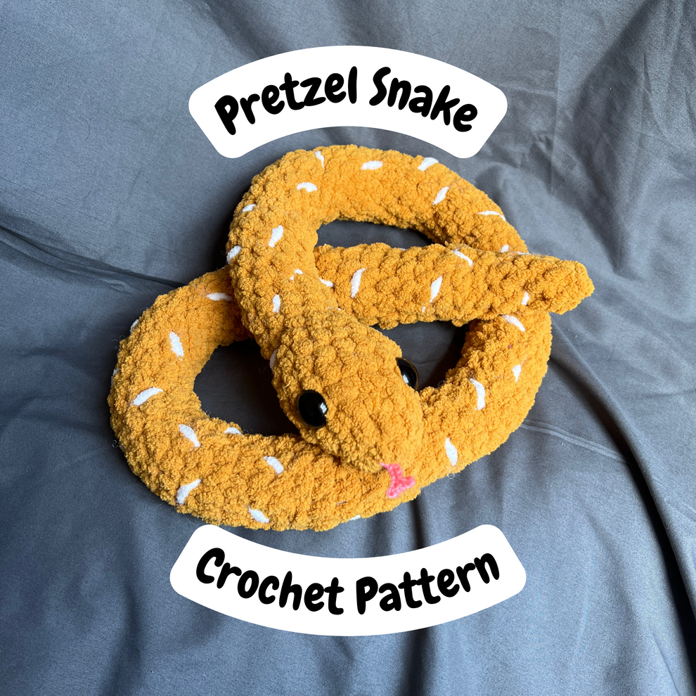 Pretzel Snake Crochet Pattern [PDF FILE] – Crouton's Crochet