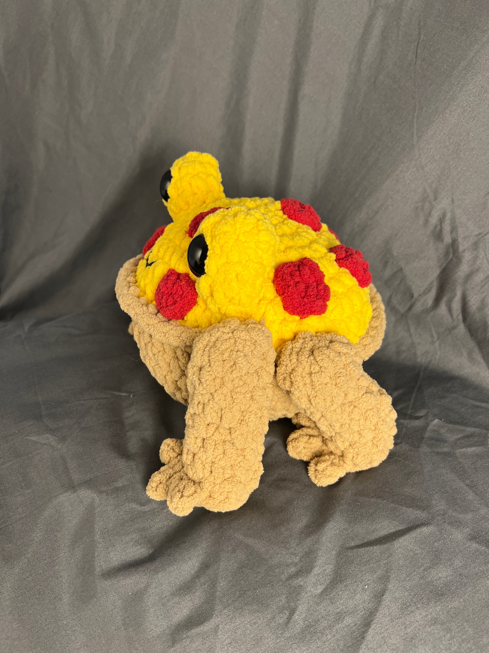 Pizza Toad/ Pizza Frog Crochet Pattern [PDF FILE] – Crouton's Crochet