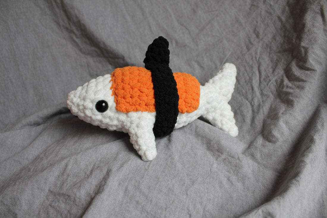 Sharkshimi the Sushi Shark Crochet Pattern [PDF FILE] – Crouton's Crochet